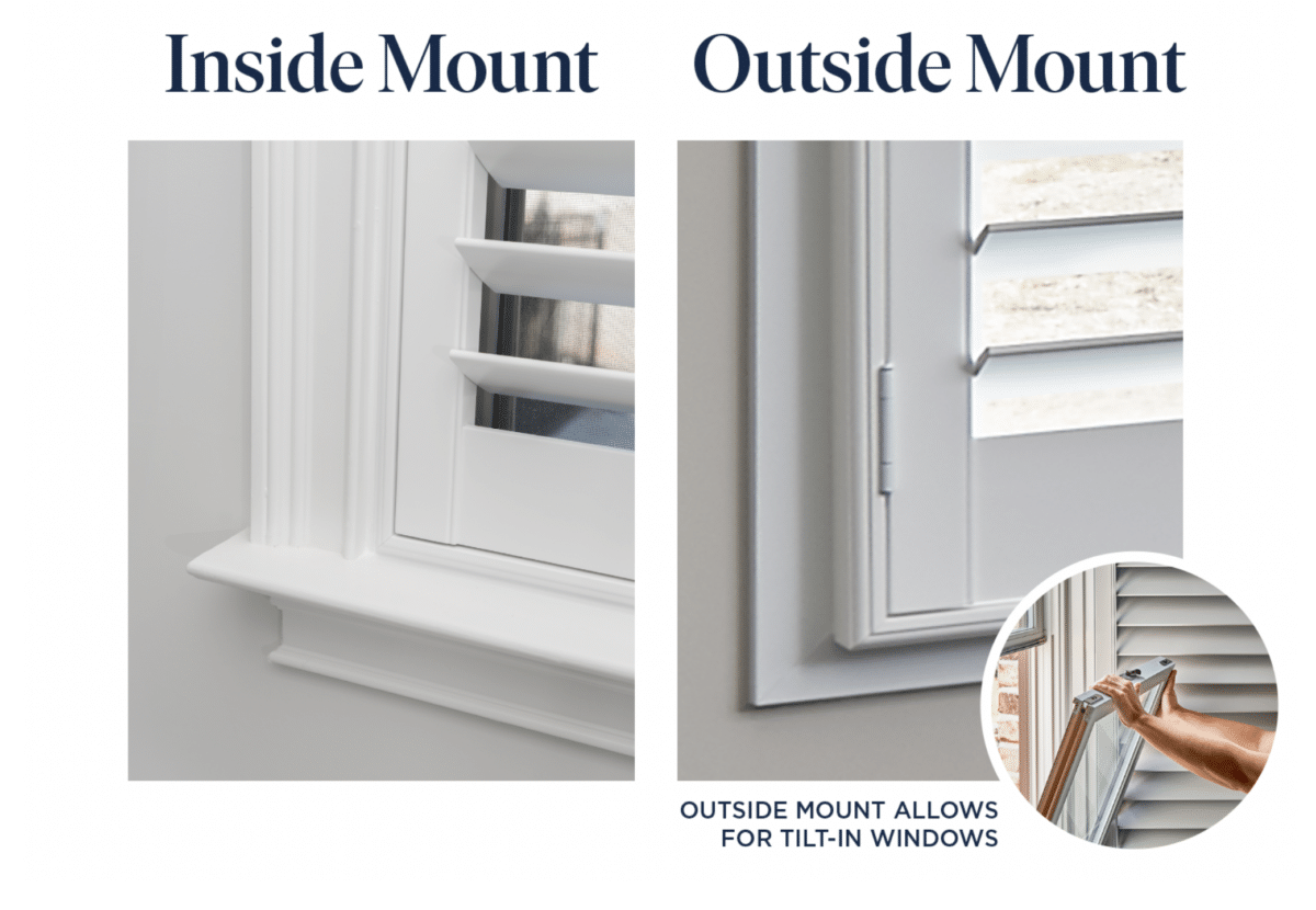 Outside Mount Plantation Shutters – How are they Installed? - A Shade Above